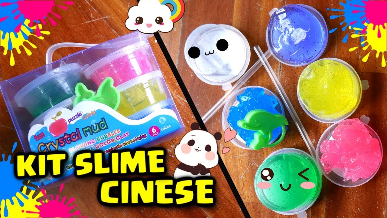 APRO UN KIT SLIME CINESE! COME SARA'? INCREDIBILE!! Reazione slime ...