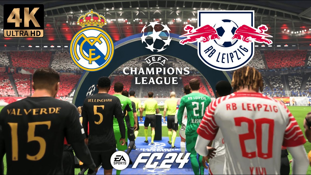 RB Leipzig vs Real Madrid | UEFA Champions League | EA FC 24 | PS5™ 4K ...