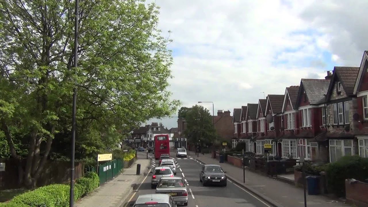 (HD) Full Bus Route Visual Of Route 258 Watford Junction To South ...