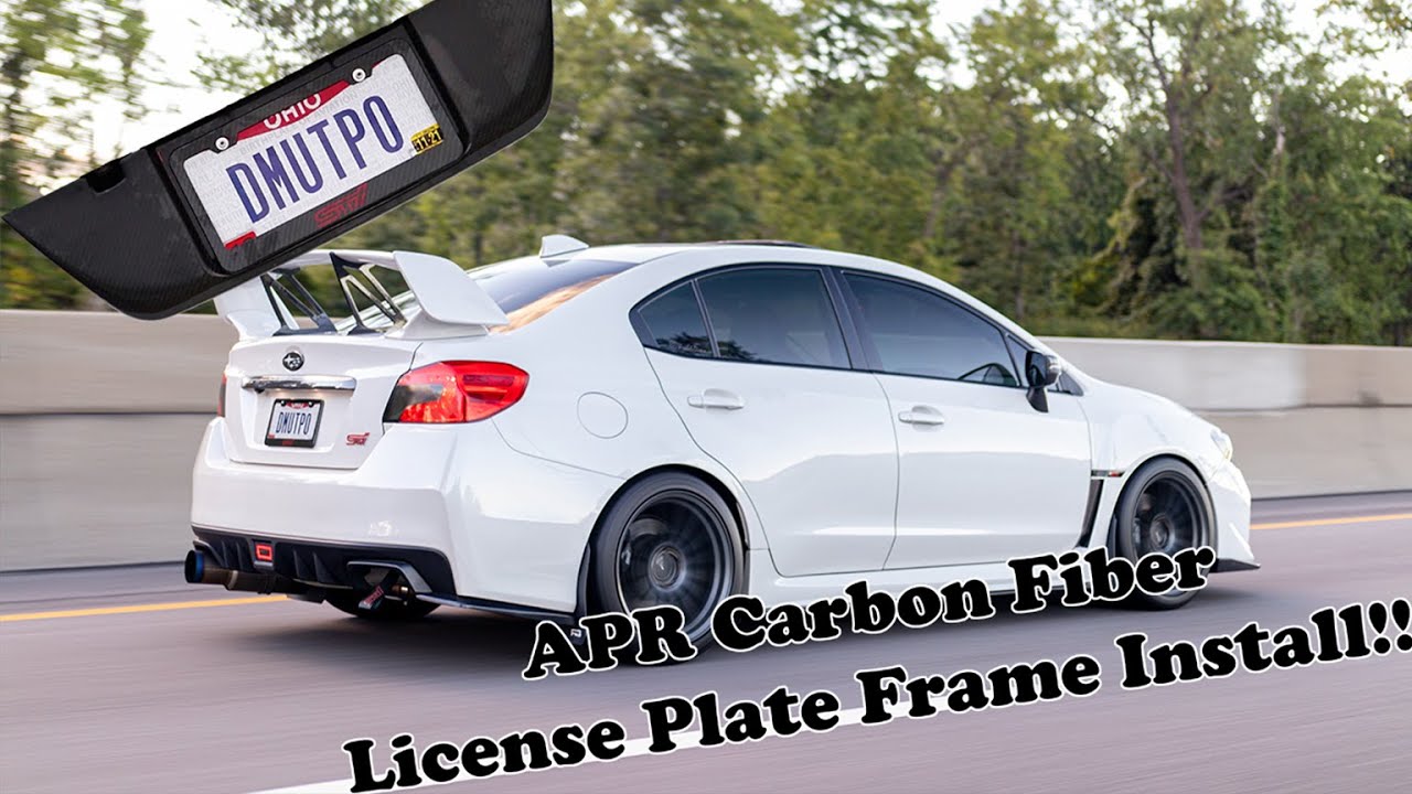 APR Carbon Fiber License Plate Frame Install Video - YouTube