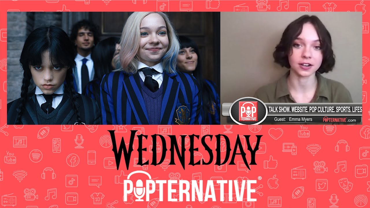 Emma Myers describes Jenna Ortega as a generous scene partner working on ‘Wednesday’ - YouTube