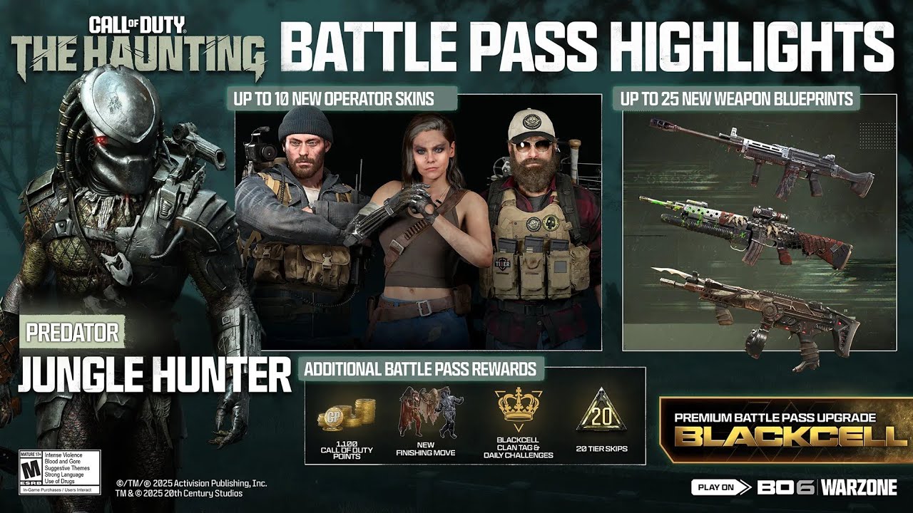 BO6 Season 6 The Hunting Battle Pass New OPERATORS Skins Bundles ...