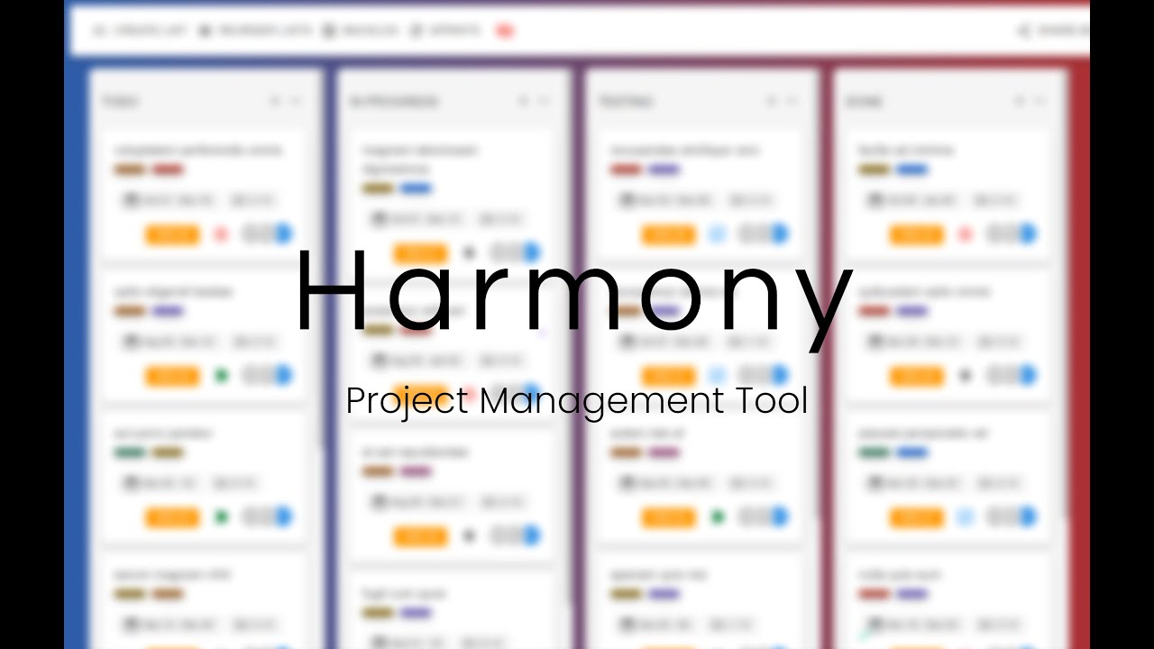 Harmony - Project Management Tool - YouTube