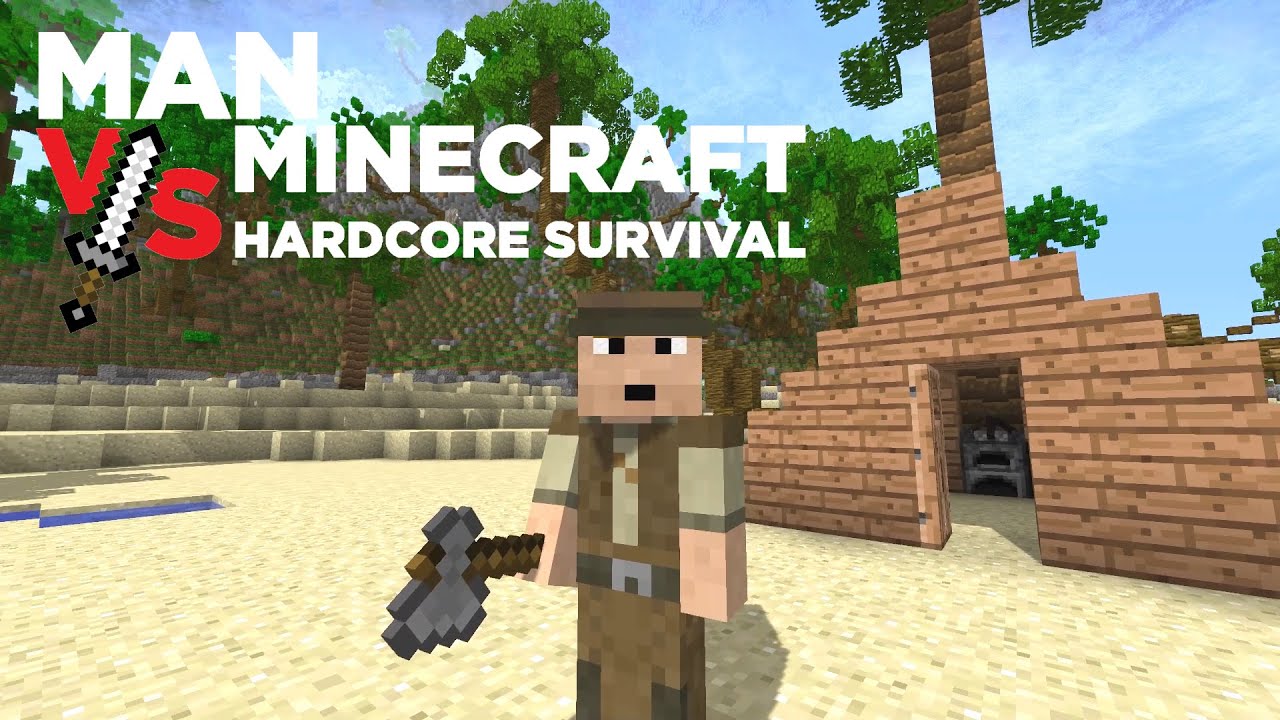 Stranded on a Savage Island! | Man vs Minecraft - Part 1 | Minecraft ...