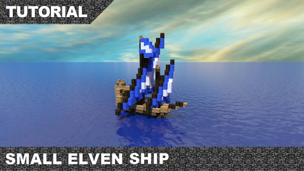 Minecraft Small Elven Ship Tutorial & Download - YouTube