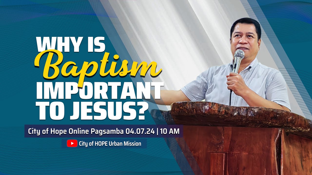 Why Is Baptism Important To Jesus - YouTube