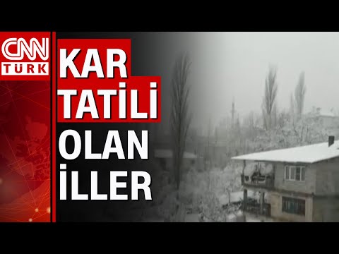 4 ilde eğitime kar engeli! İşte kar tatili olan iller