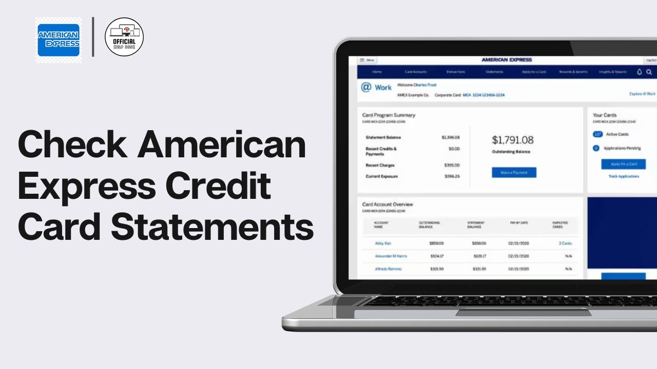 How To Check American Express Credit Card Statements 2024 (FULL GUIDE ...