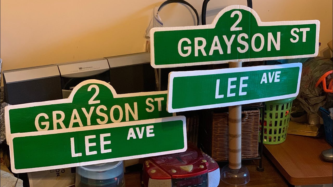 DIY Personalized Birthday Street Signs - YouTube