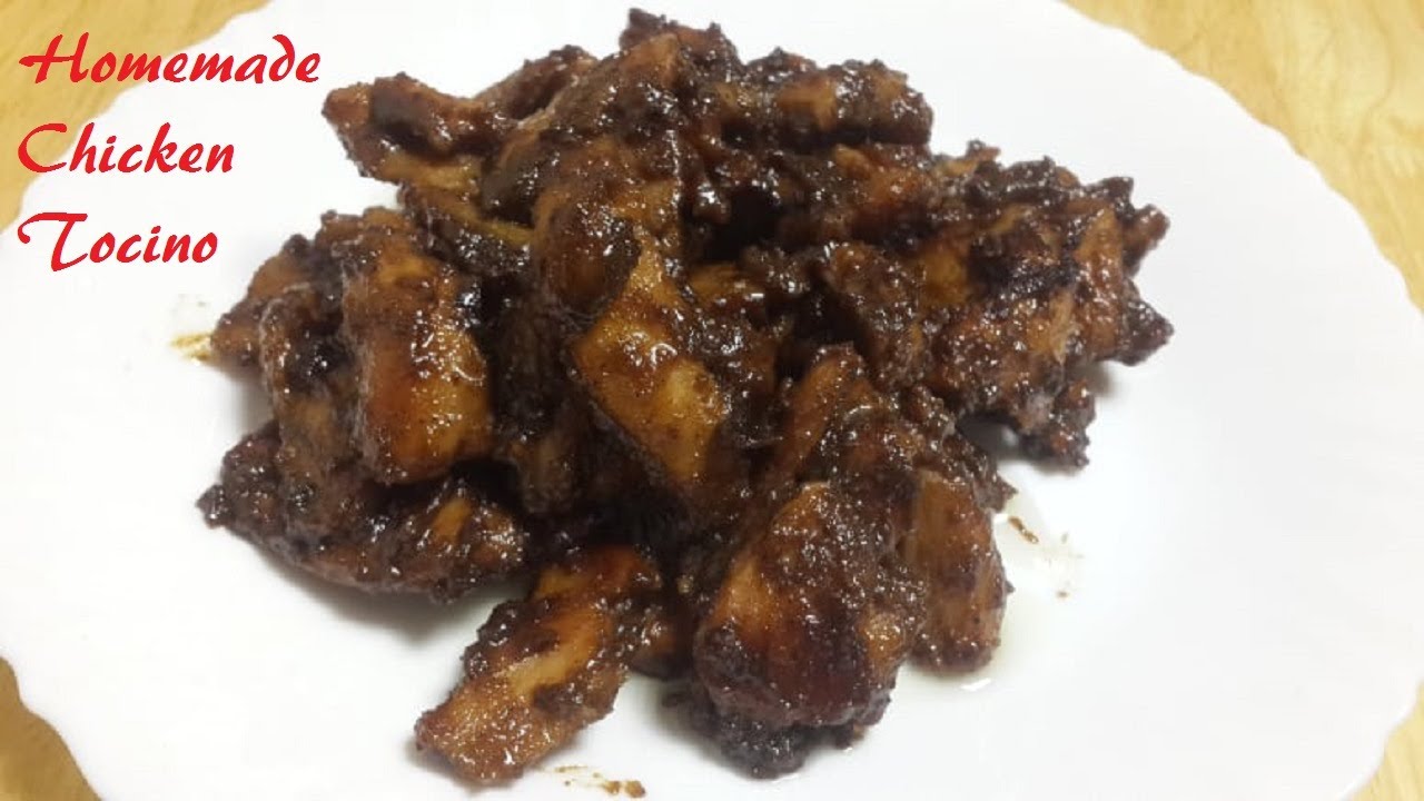 Filipino Homemade Recipe - Chicken Tocino (No Food Coloring) - YouTube