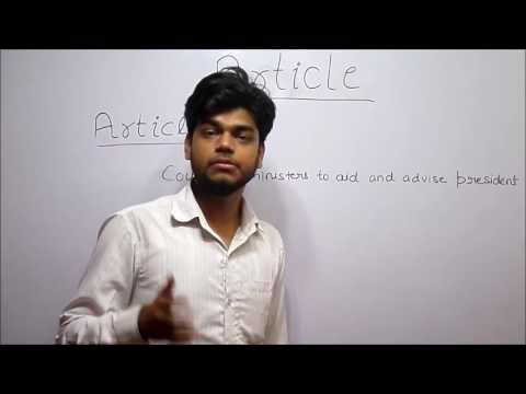 trick to remember article- 74 of Indian constitution - YouTube