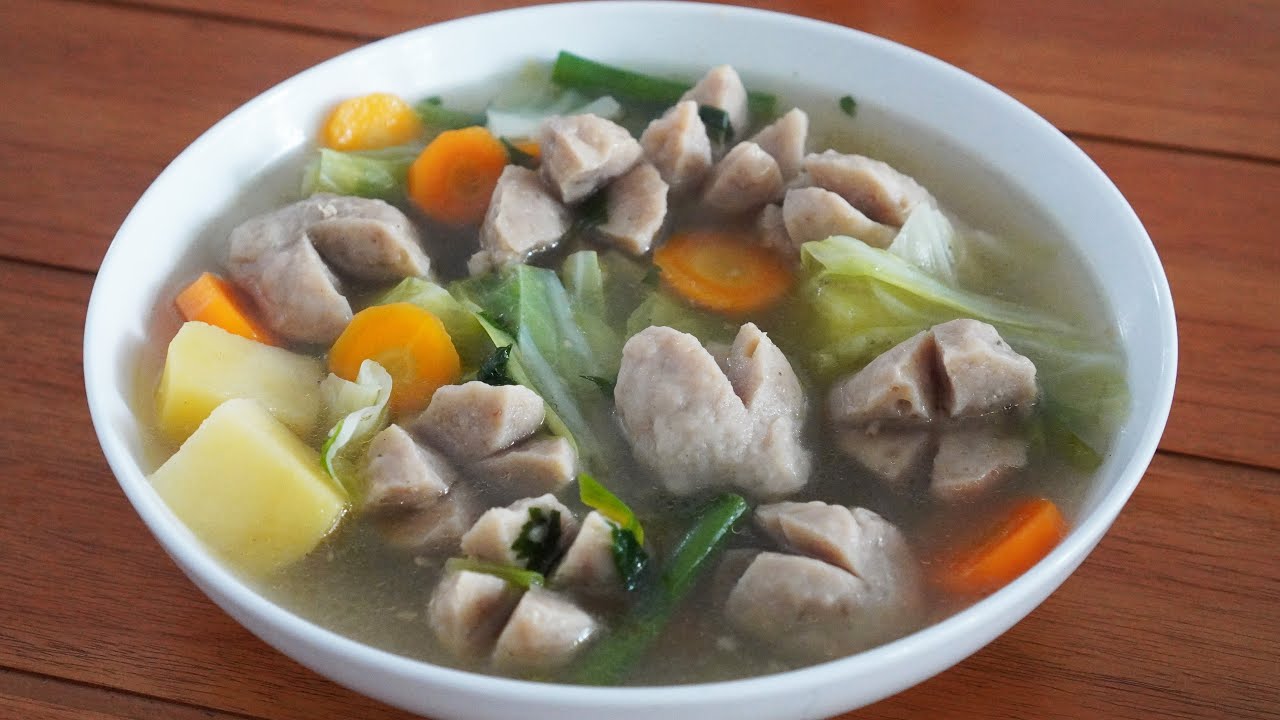 SEGER BANGET!! SAYUR SOP BAKSO MENU MASAKAN SEDERHANA FAVORIT KELUARGA ...