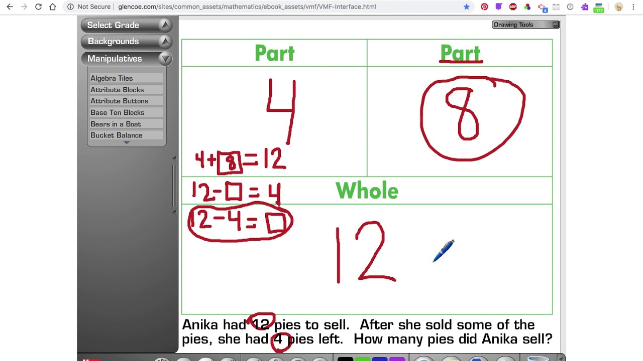 Using Fact Families and Part part Whole Boxes to Solve Story Problems ...
