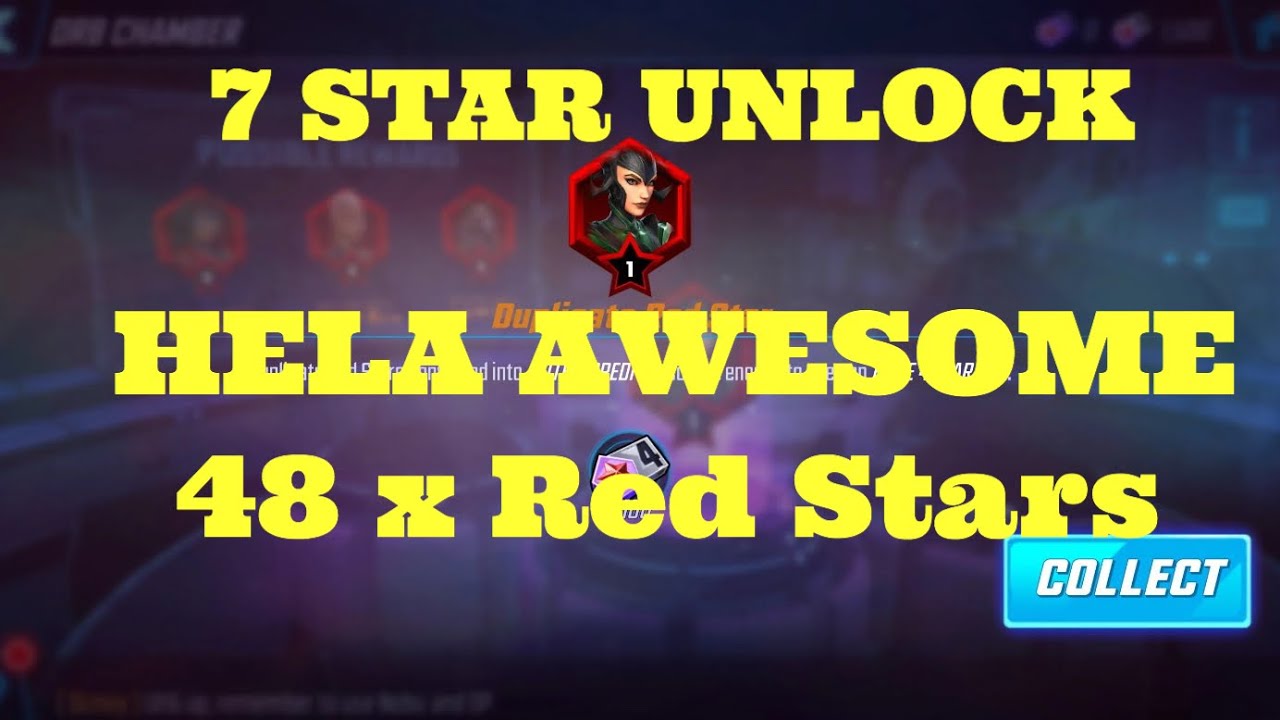 7 RED STAR UNLOCKED - Hela AWESOME 48 x Red Star Orb Opening - Marvel ...