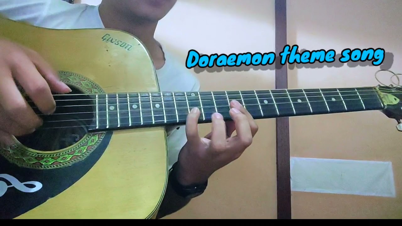 Doraemon | Cartoon_music theme | Finger style Acoustic Guitar Chords ...