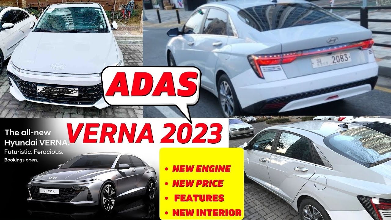 All new Hyundai Verna 2023 with ADAS Features - Launch Date - Price ...