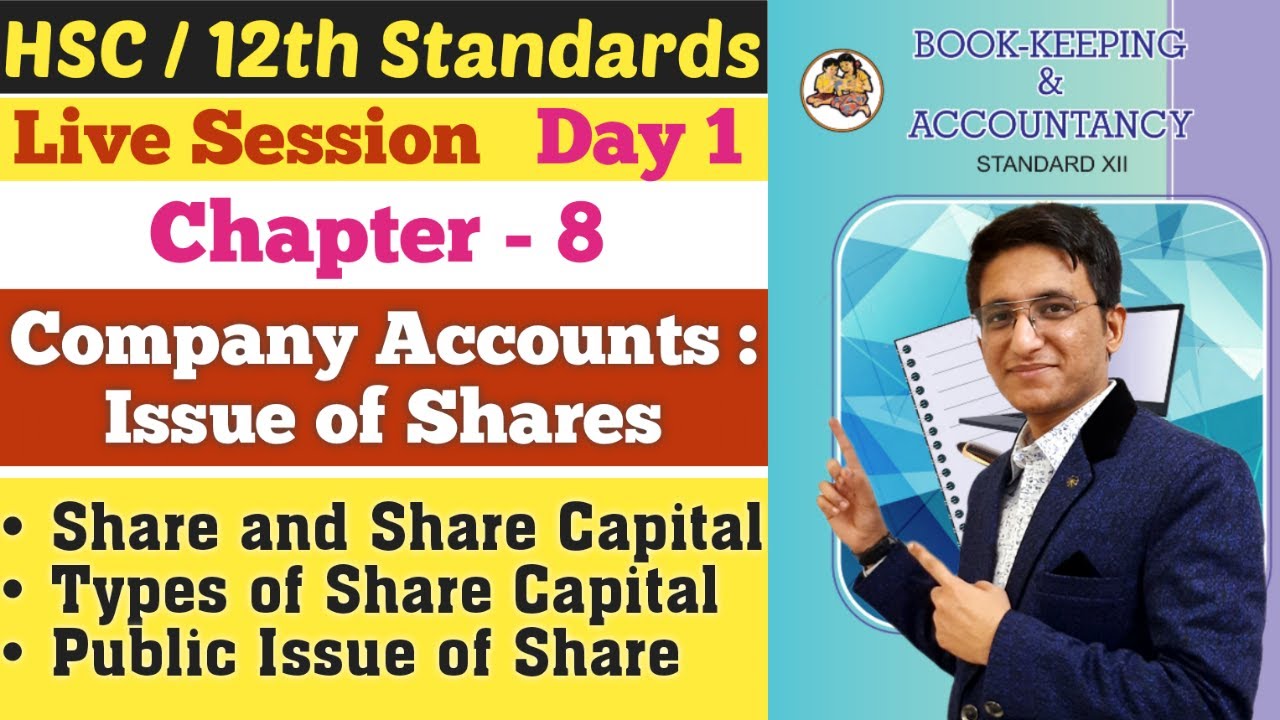 Company Account : Issue of Share | Chapter 8 | Types of Share Capital ...