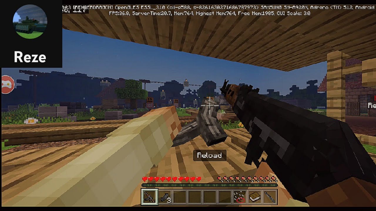 AK47 && T-80BVM Showcase Modern Military Addon Update [Minecraft PE ...
