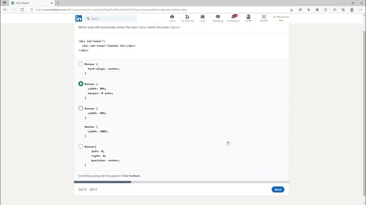 LinkedIn - Cascading Style Sheets (CSS) Assessment - 01-2022 - Passed - YouTube
