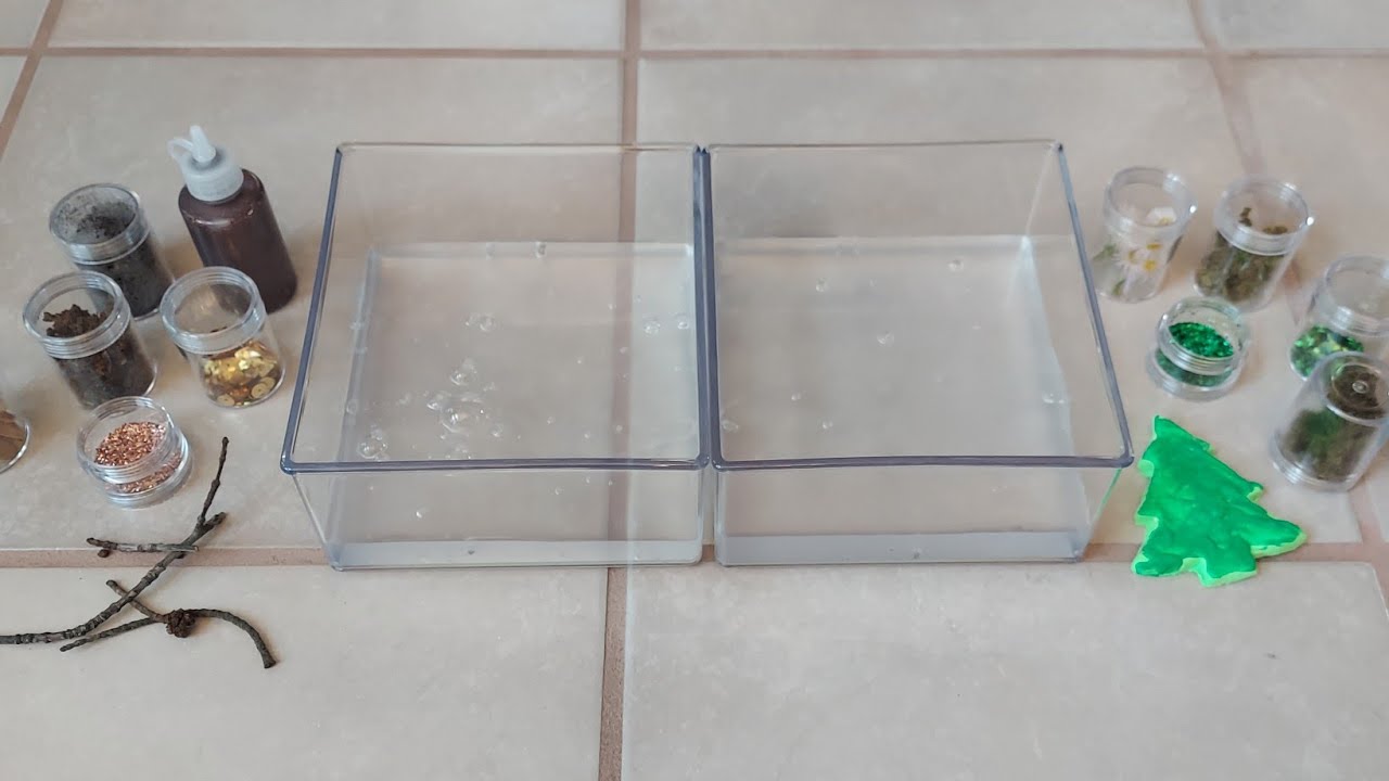 Clear Slime Mixing ASMR - Green vs Brown Nature - YouTube