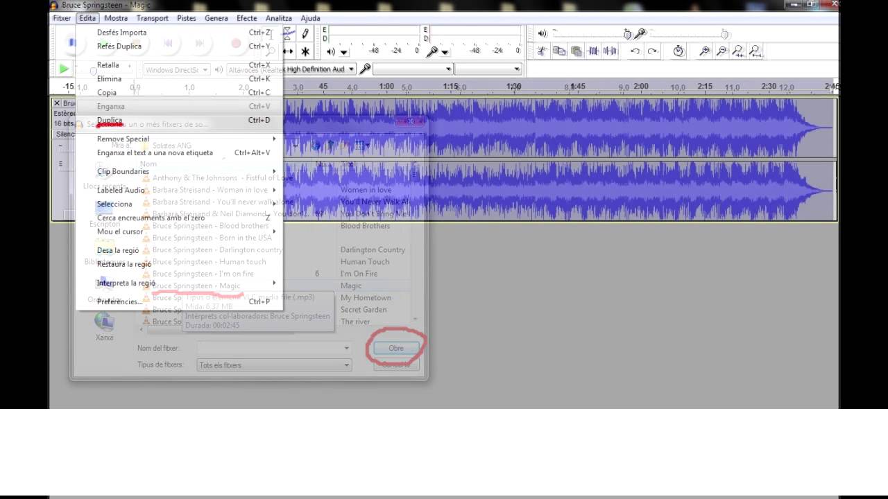 Convertir audio estéreo 2.0 a surround 5.1 con Audacity - YouTube