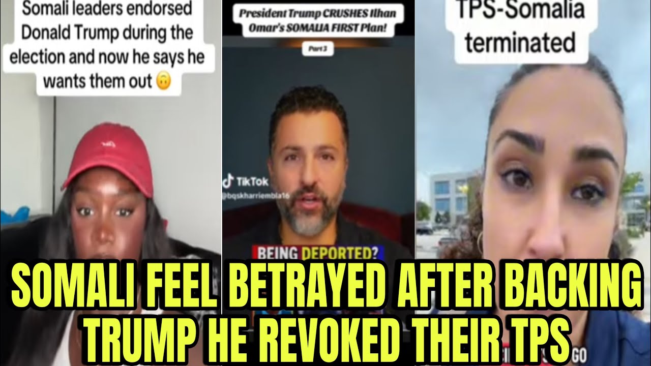 Somalis OUTRAGED After Trump REVOKED TPS-Thousands Told To Leave ...