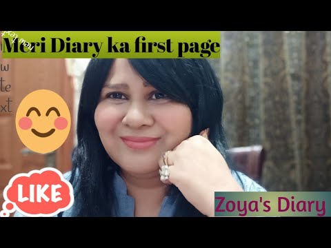 meri diary ka first page | @sitarayaseen | my first live conversation 😍| Zoya's Diary - YouTube