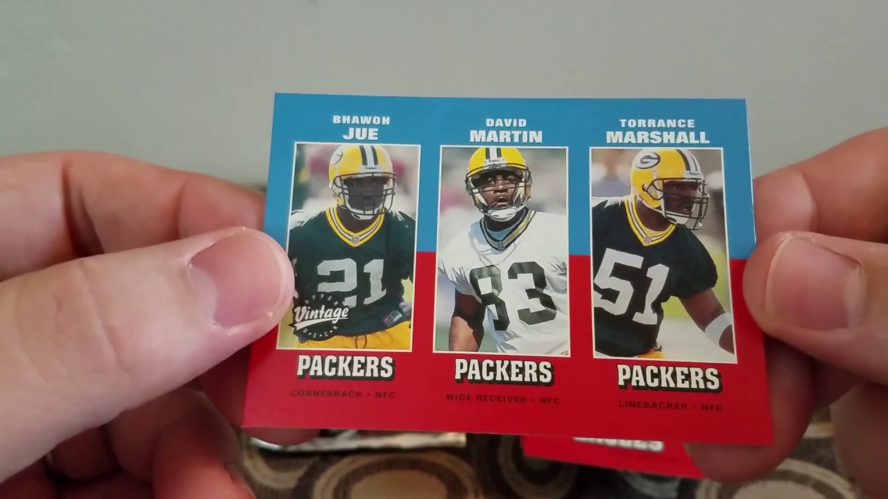 100th Video 8 Pack NFL Throwback Box by Vintage Sports Cards 2001 Packs ...
