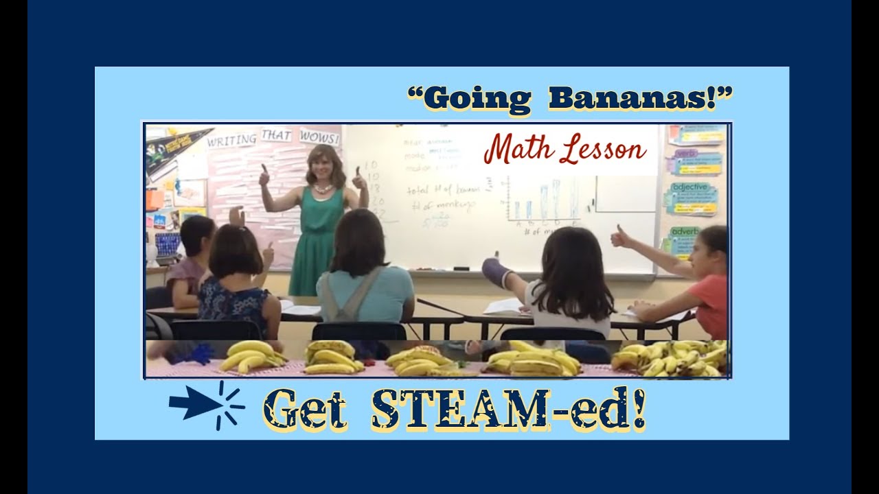 Going Bananas! Math Poem: Mean, Median, Mode (Part 2) - YouTube