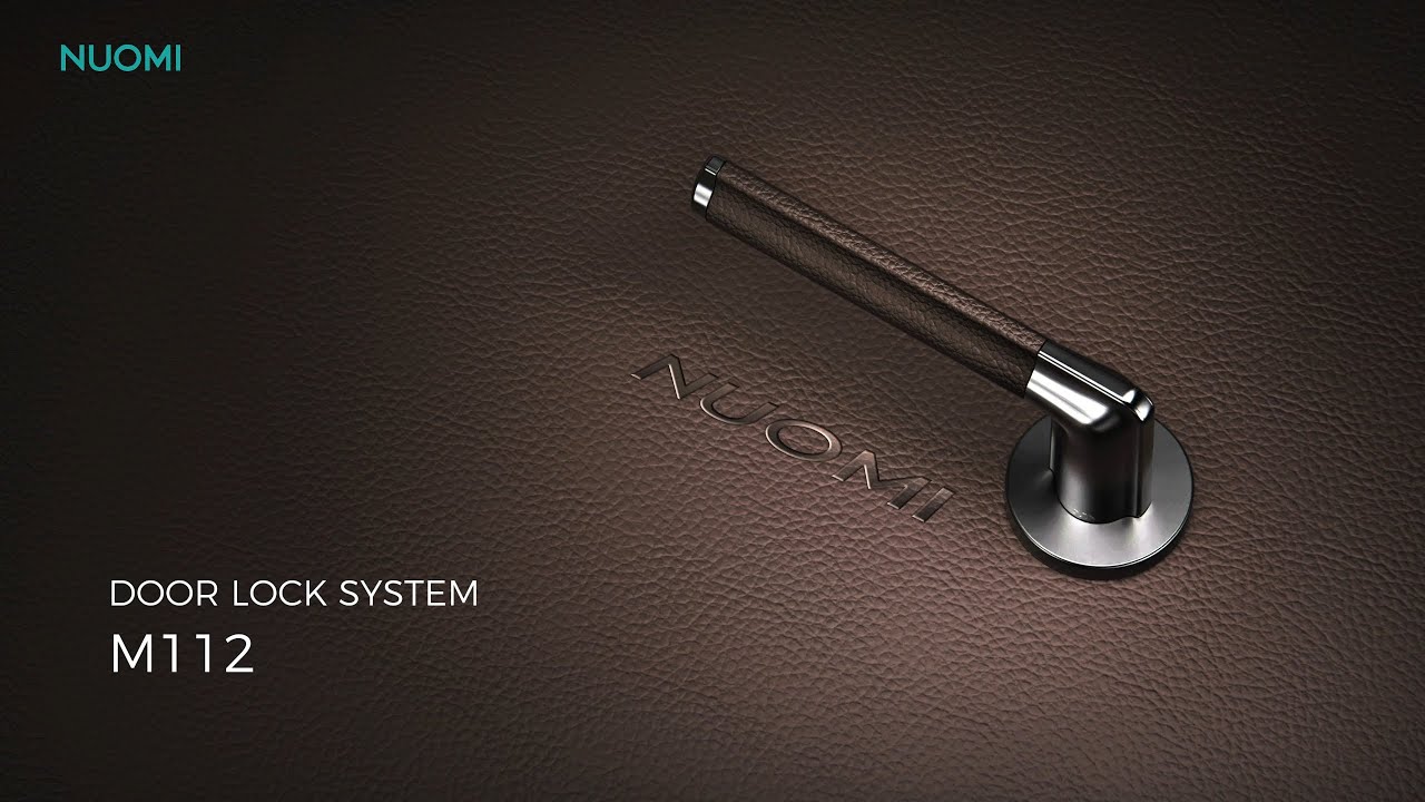 NUOMI HOME | High-end Door Lock System M112 Leather Type - YouTube