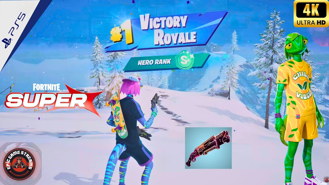 Fortnite Chapter 6 Season 3: Super Battle Royale Wins Gameplay | PS5 4K ...