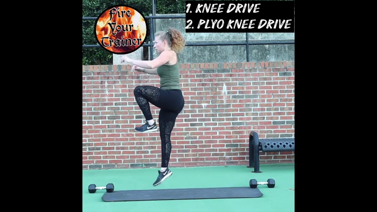 KNEE DRIVE & PLYO KNEE DRIVE - YouTube