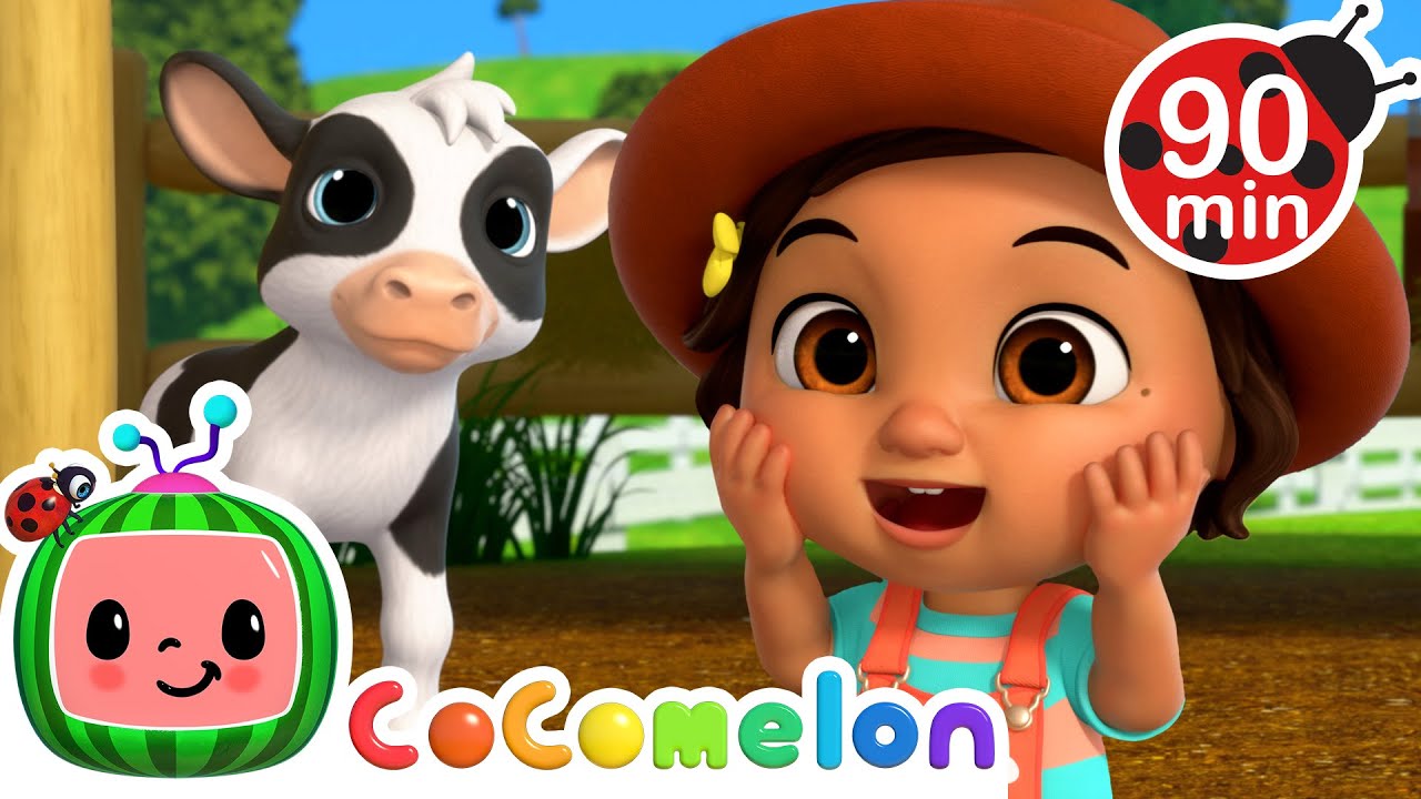 Nina Meets Baby Cows! 🐄 More CoComelon Animal Songs and Cartoons ...