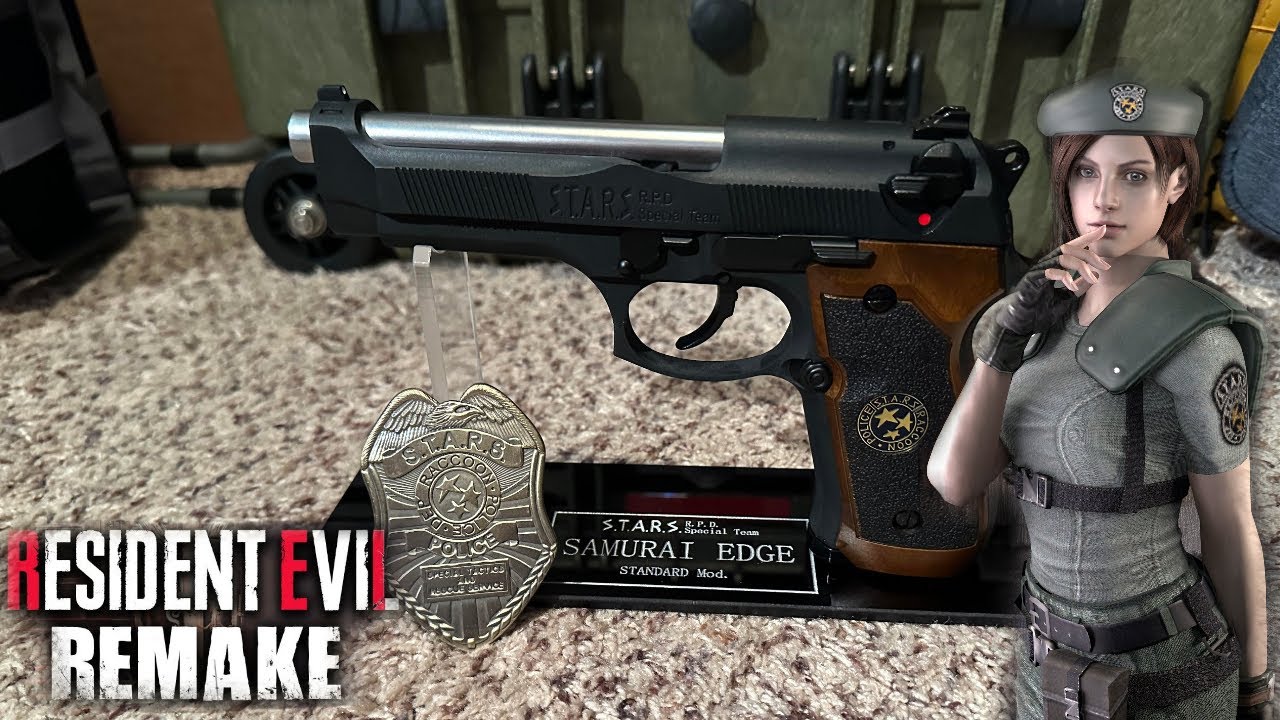 Resident Evil REMAKE Samurai Edge WE TECH Airsoft Unboxing and Review ...