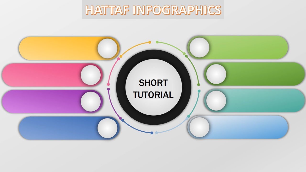 SHORT; Create 8 options Infographic Slide in PowerPoint ppt, Best template 2023 - YouTube
