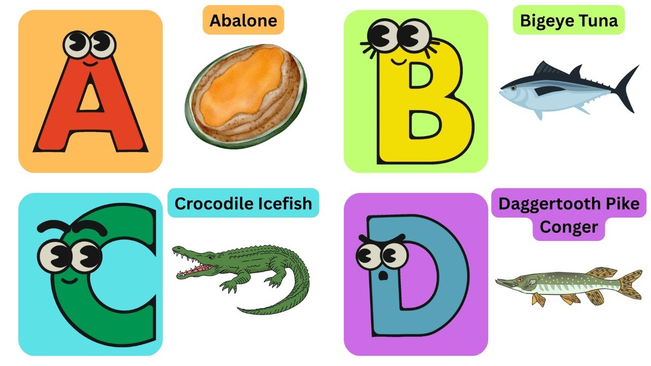 ABC Sea Animals Song 🎶 | Fun Alphabet Learning with Ocean Creatures for ...