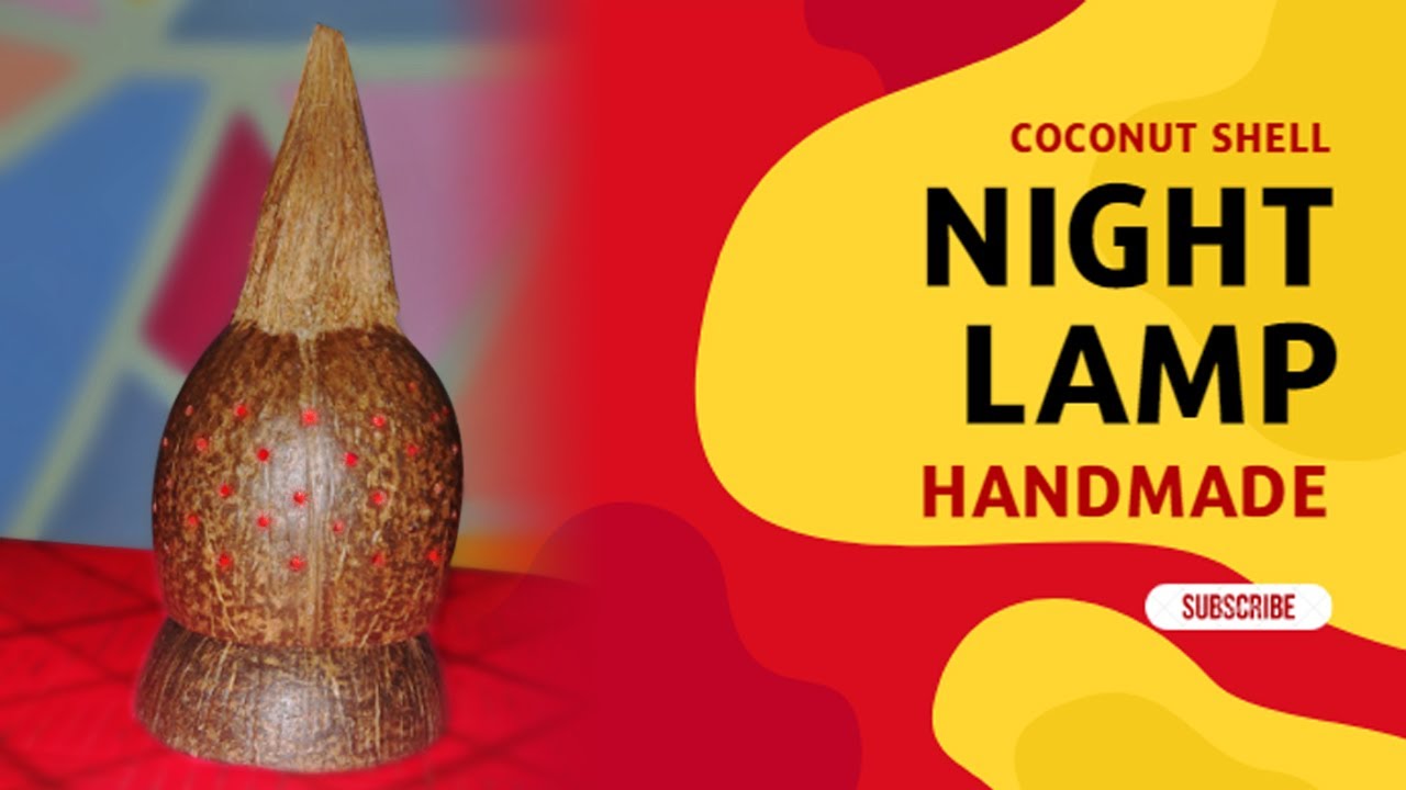 Coconut Shell Light Making | Handmade - YouTube