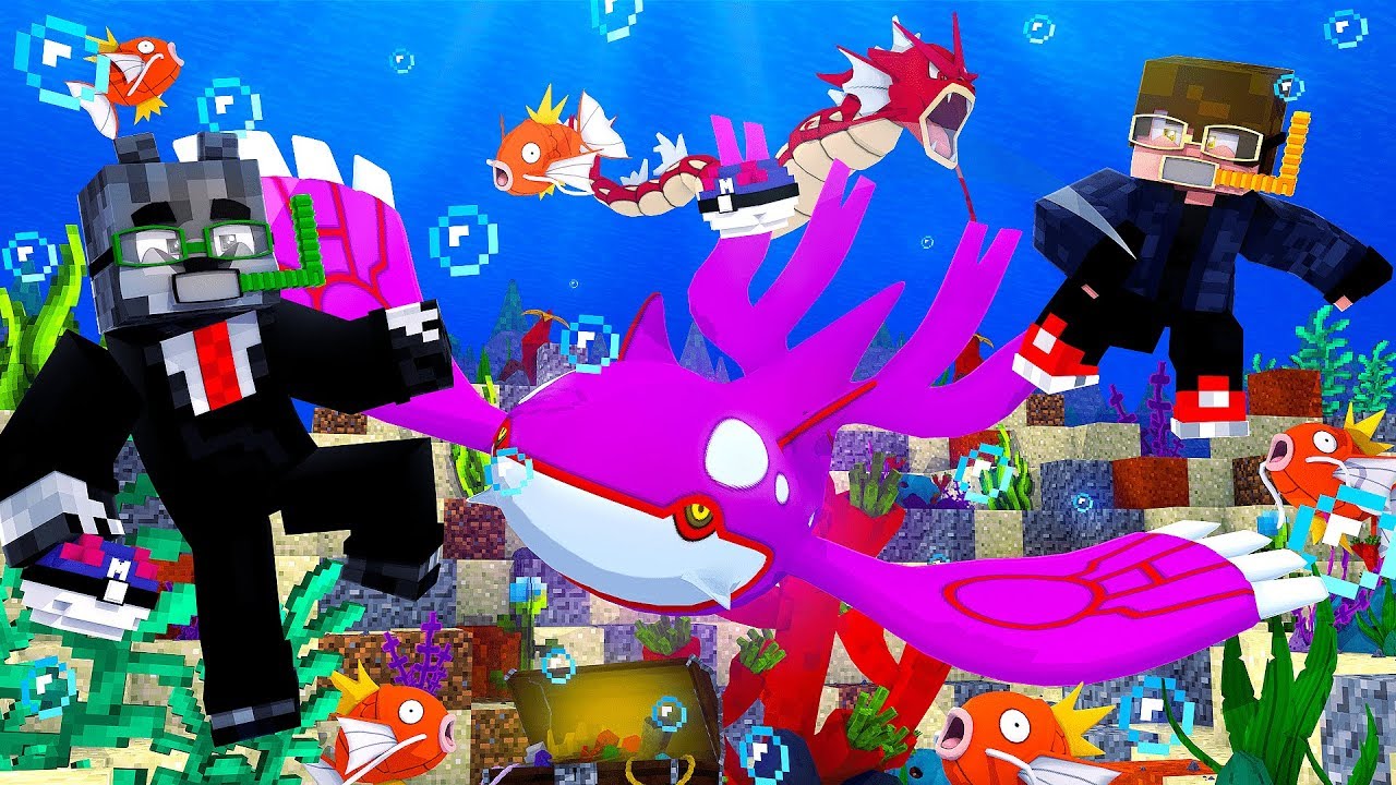 FINALMENTE capturamos o POKÉMON KYOGRE SHINY na SÉRIE no MINECRAFT ...