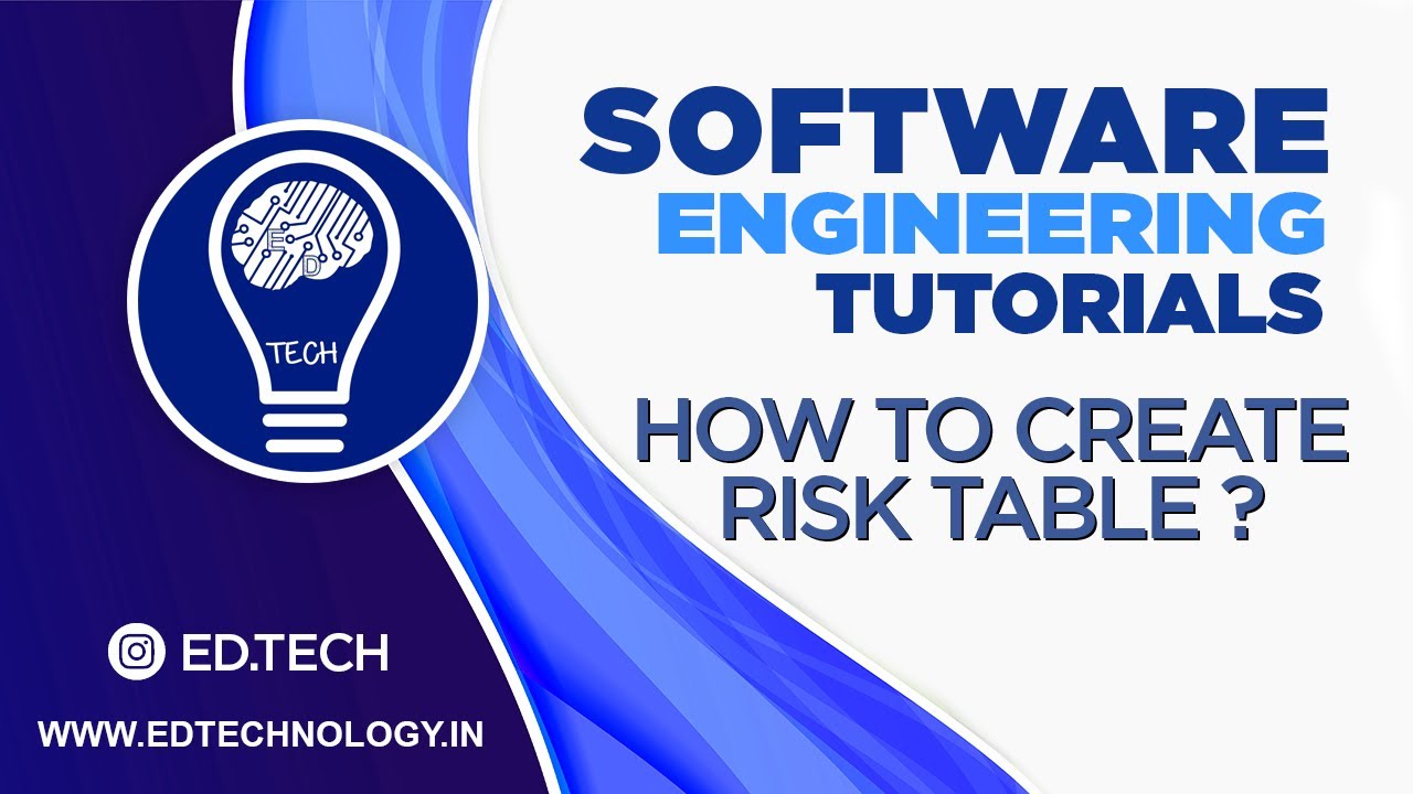 HOW TO CREATE RISK TABLE IN SOFTWARE ENGINEERING | RISK TABLE ...