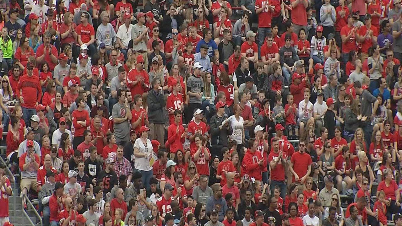 Buckeye fans, excited for new season, pack stadium for Spring Game ...