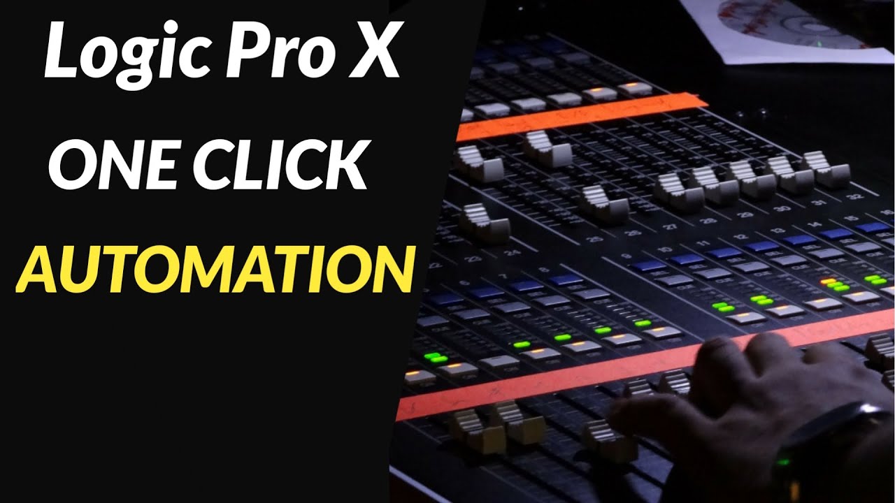 One Click Automation | Easily Automate Any Parameter in Logic Pro X ...