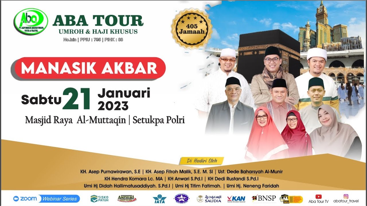MANASIK AKBAR | Sabtu 21 Januari 2023 | Masjid Raya Al-Muttaqin ...