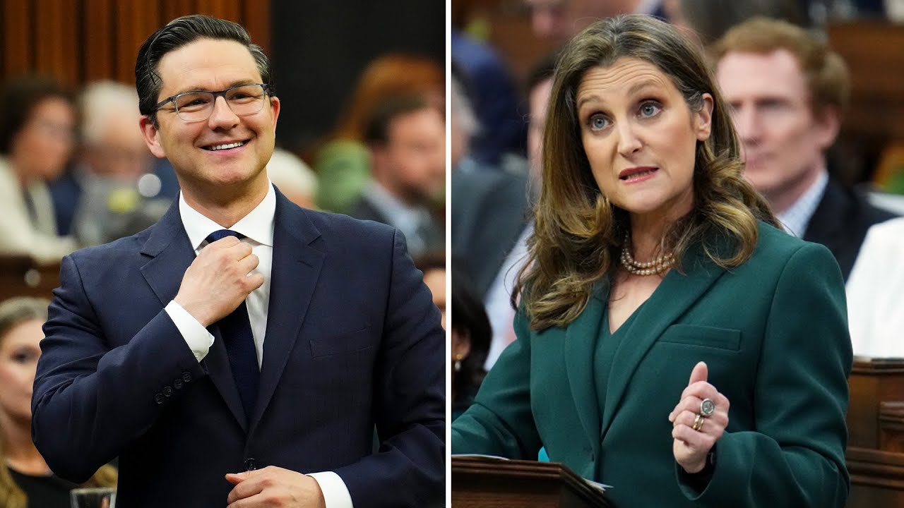 Poilievre, Freeland butt heads over Canada's cost of living, inflation ...