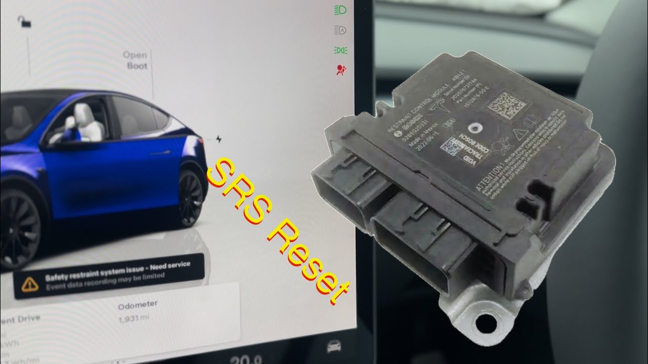 Tesla SRS light repair / SRS / RCM replacement - YouTube