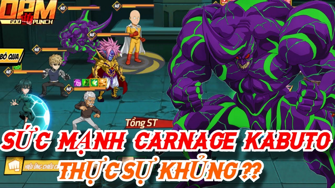 OPM NextGen - Sức Mạnh Thật Sự Carnage Kabuto Game OPM God Punch - YouTube