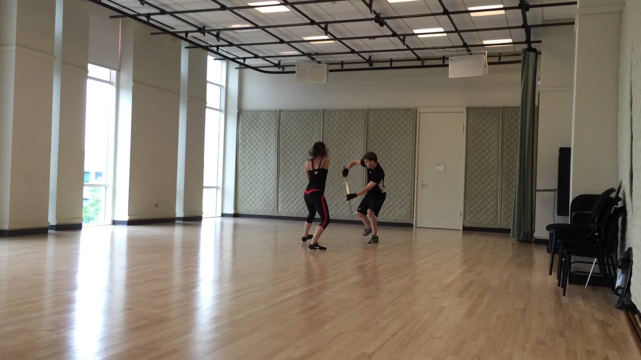 Stage Combat Broadsword Fight - YouTube