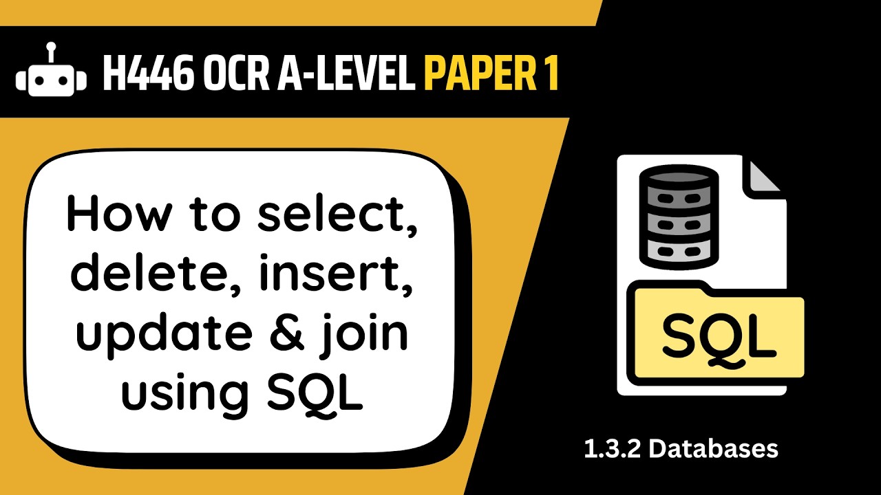 SQL | 3.2d | OCR A-Level Computer Science - YouTube