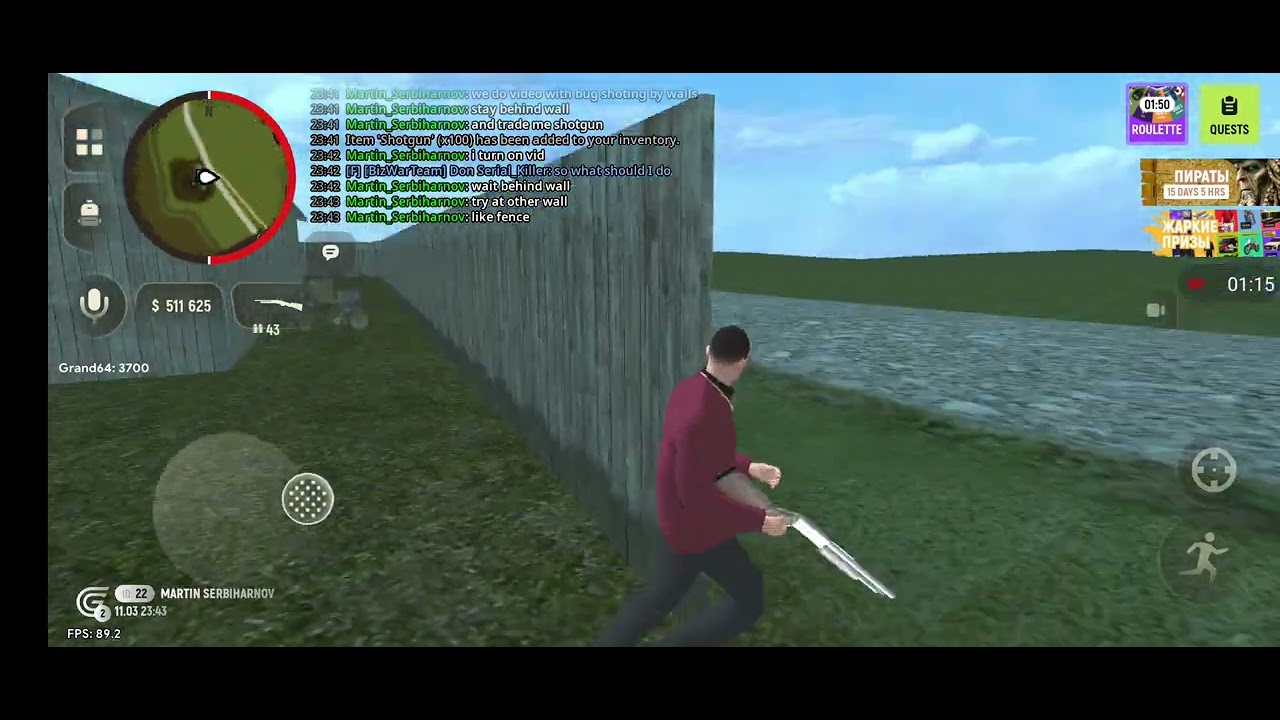 Bug shooting by walls with shotgun - YouTube