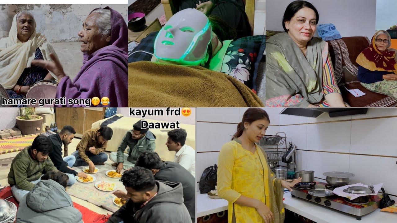 Mumy ki face treatment|| 😜Hamare Gujrati Song😂||Kayum Ke frd Ki Dawat ...