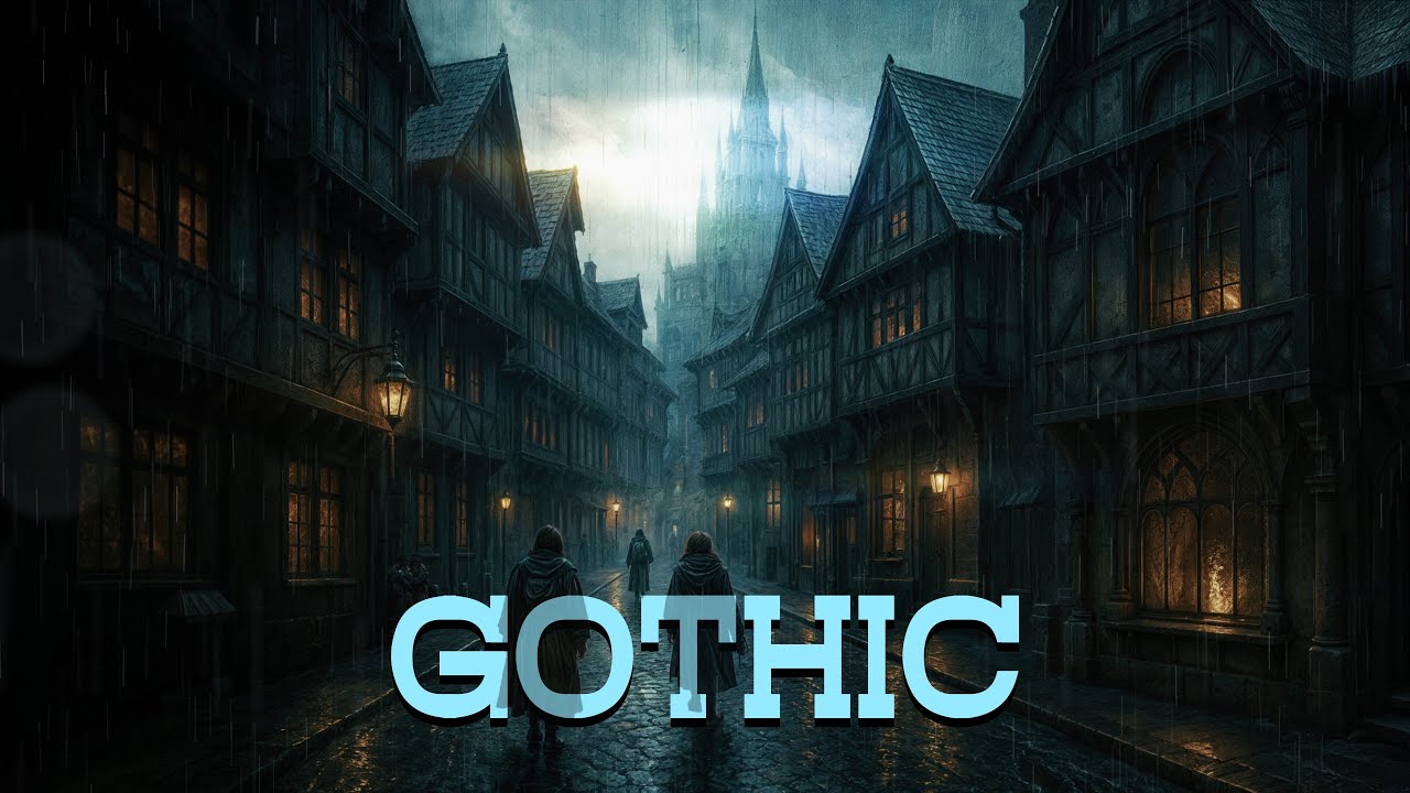 Gothic Lo-Fi Ambience in a Medieval Street • 3D Audio Rain - YouTube